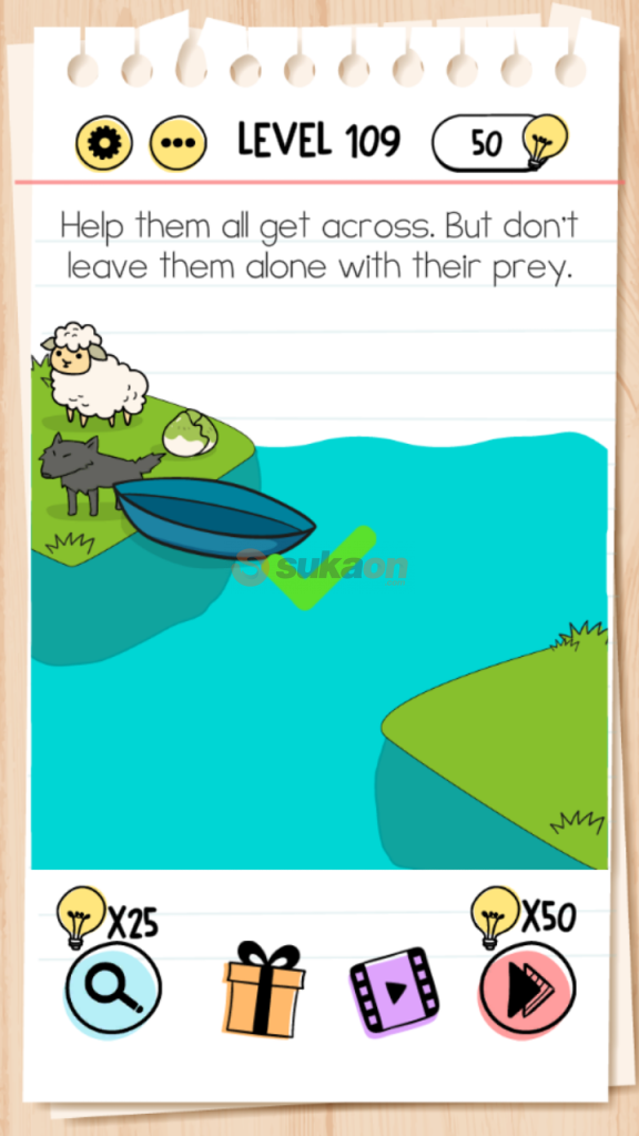 Kunci Jawaban Brain Test: Tricky Puzzles Level 91 - 147 - sukaon.com